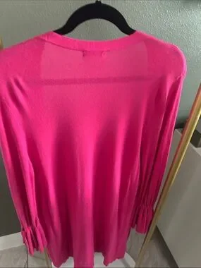 Halogen | Sweaters | Halogen Hot Pink Openfront Womens Cardigan | Poshmark